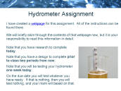 Hydrometer Lab Report